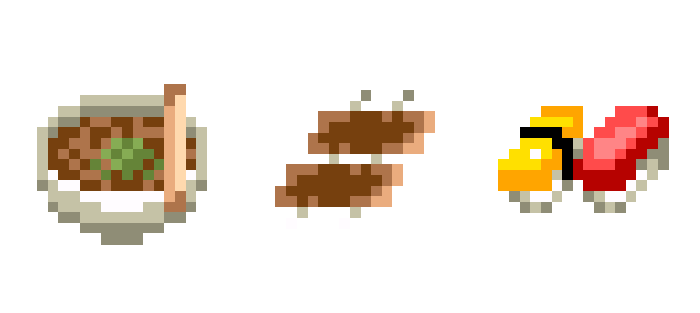 The best looking pixellated food in video games | VR Goggles